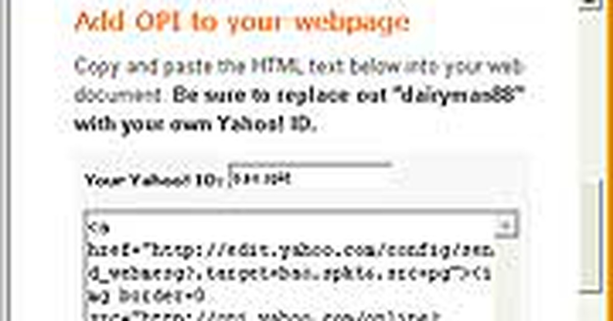 Tạo trạng thái online của Yahoo! Messenger