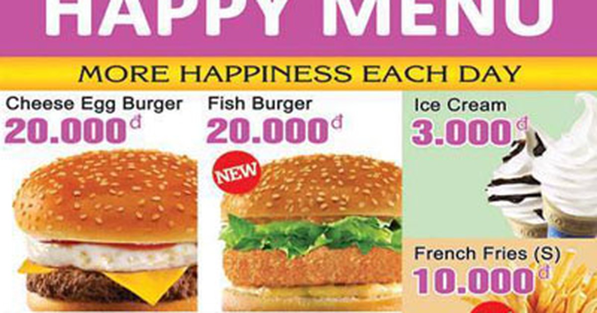 Lotteria ra mắt Happy Menu tháng 09 với mức giá cực kỳ hấp dẫn