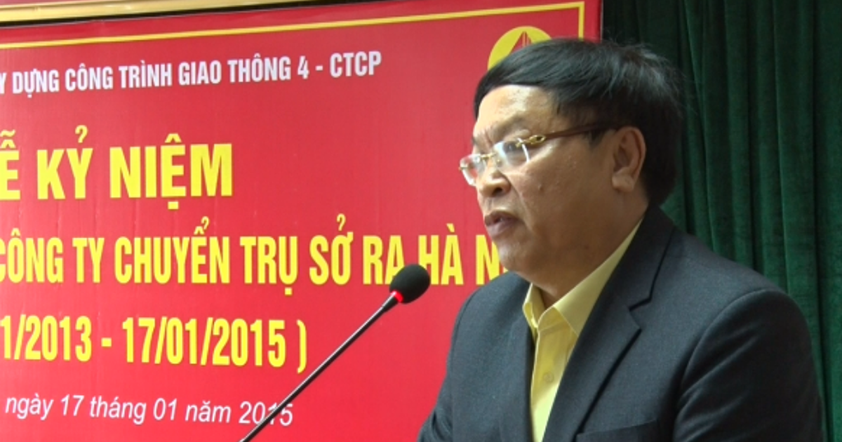 Kỷ luật khiển trách Phó tổng giám đốc Tập đoàn Cienco 4 Nguyễn Quang Vinh