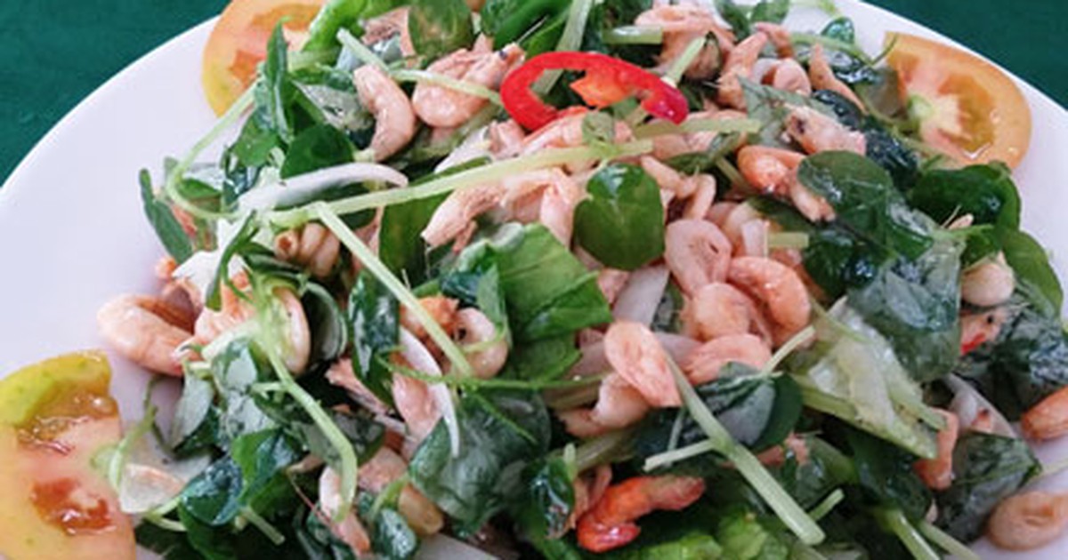 Giảm cân với gỏi tép riu rau càng cua chua ngọt