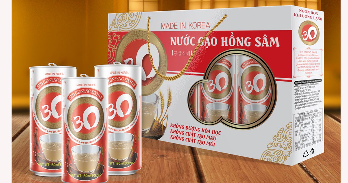 NƯỚC GẠO HỒNG SÂM 3O - 3 KHÔNG: Bắt kịp xu hướng ‘uống vì sức khỏe’