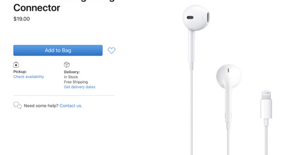 Apple giảm giá EarPods và củ sạc iPhone