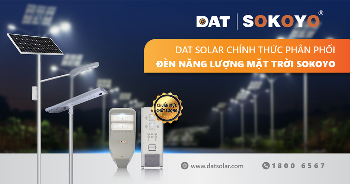 DAT Solar chính thức phân phối đèn năng lượng mặt trời Sokoyo