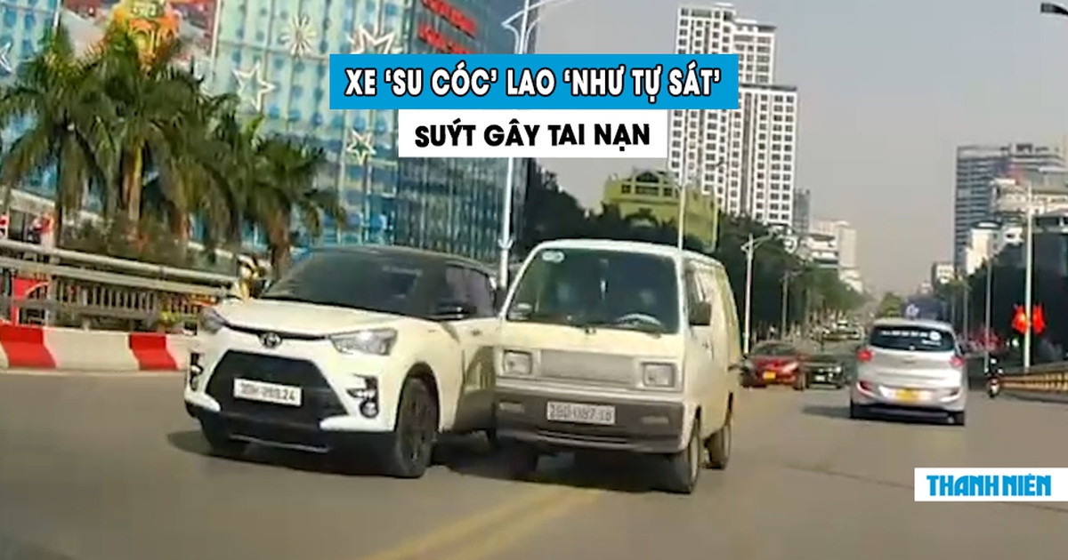 Kinh hoàng xe ‘su cóc’ vượt ẩu, lao ‘như tự sát’ suýt gây tai nạn trên cầu