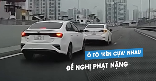 Ô tô Kia và Mazda lạng lách, kèn cựa nhau: Đề nghị phạt nghiêm 2 tài xế