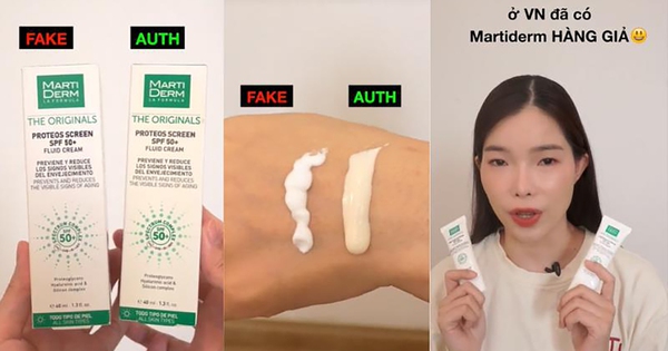 Hướng dẫn cách phân biệt kem chống nắng Martiderm thật - giả