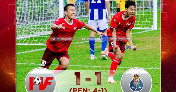 Thắng đội bóng hùng mạnh châu Âu, U.16 PVF đứng hạng ba giải giao hữu quốc tế