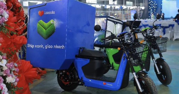 Lazada Logistics đưa 100 xe máy điện vào hoạt động giao hàng